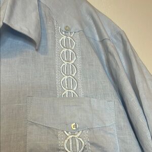 J. Edwards | Shirts | J Edwards Light Blue Linen Shirt 4xl | Poshmark